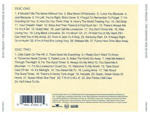 Presley Elvis: Country Side of Elvis - 2CD (Neu und originalverpackt ...