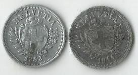 ** LOT: 1 RAPPEN - JAHR 1944 + 1942 ** (Gebraucht) in Heimenschwand für CHF 2 – mit Lieferung ...