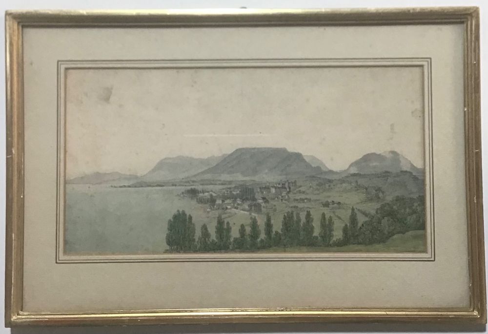 Antike Landschaft Aquarell | Kaufen auf Ricardo