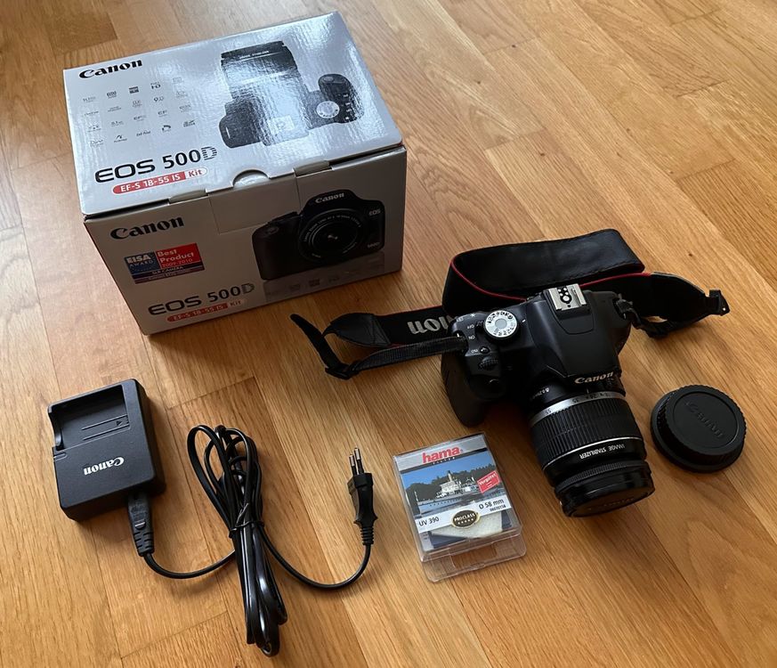 Canon 500D EF-S 18-55mm Kit mit Originalverpackung & Zubehör (Gebraucht) in Zürich für CHF 51 ...