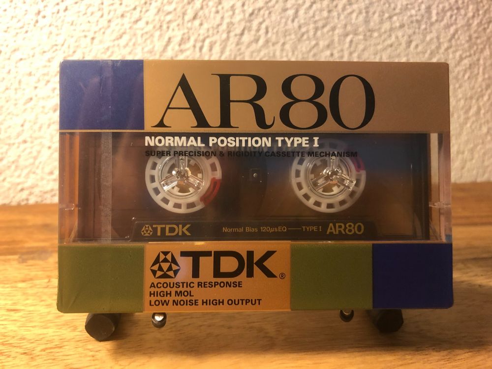 TDK AR-80 Audio Kassette Typ I NEU und original verpackt (Neu und originalverpackt) in ...