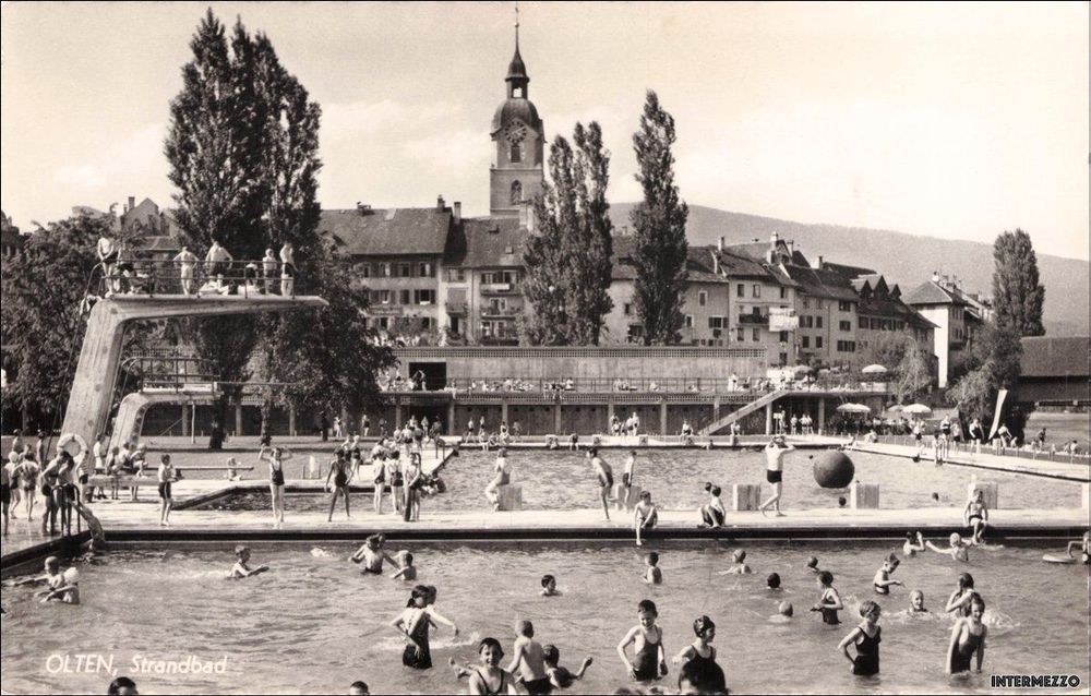 Olten // Schwimmbad // antik (Gebraucht) in Basel für CHF 11 – mit Lieferung auf Ricardo kaufen