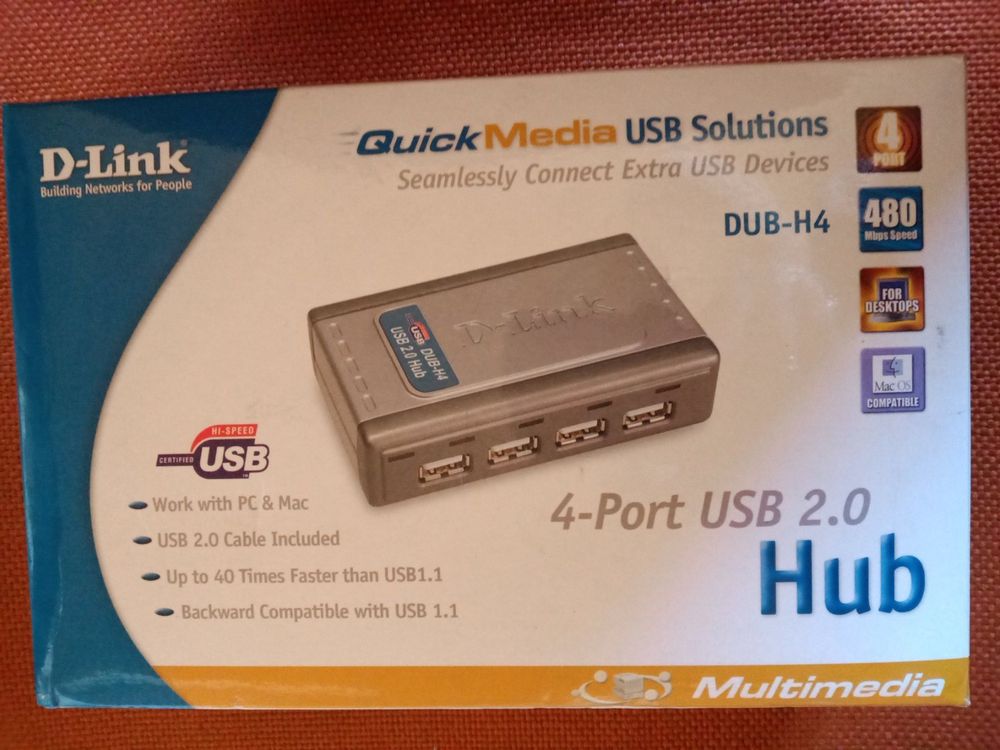 D-Link 4-Port USB 2.0 Hub | Kaufen auf Ricardo