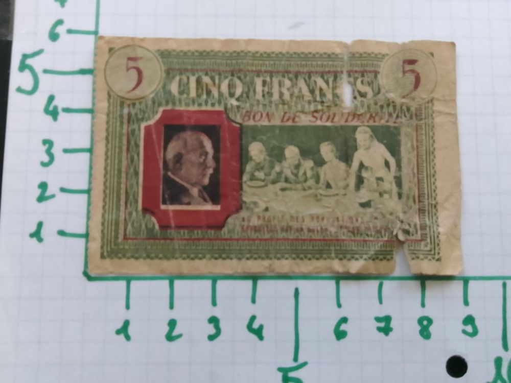 Bon Secours National 1941 Croix Rouge 5 Francs (Gebraucht) in Vésenaz ...