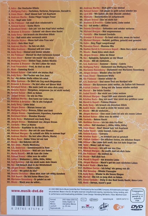 Der Deutsche Hitmix - Die Party DVD (Gebraucht) in Wahlen b. Laufen für CHF 2 – mit Lieferung ...