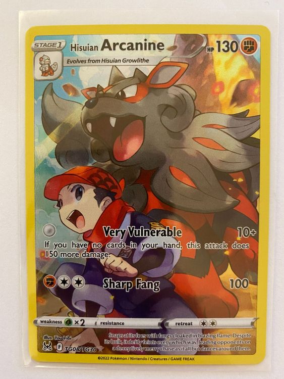 Pokemon Hisuian Arcanine TG08/TG30 Lost Origin EN | Kaufen auf Ricardo