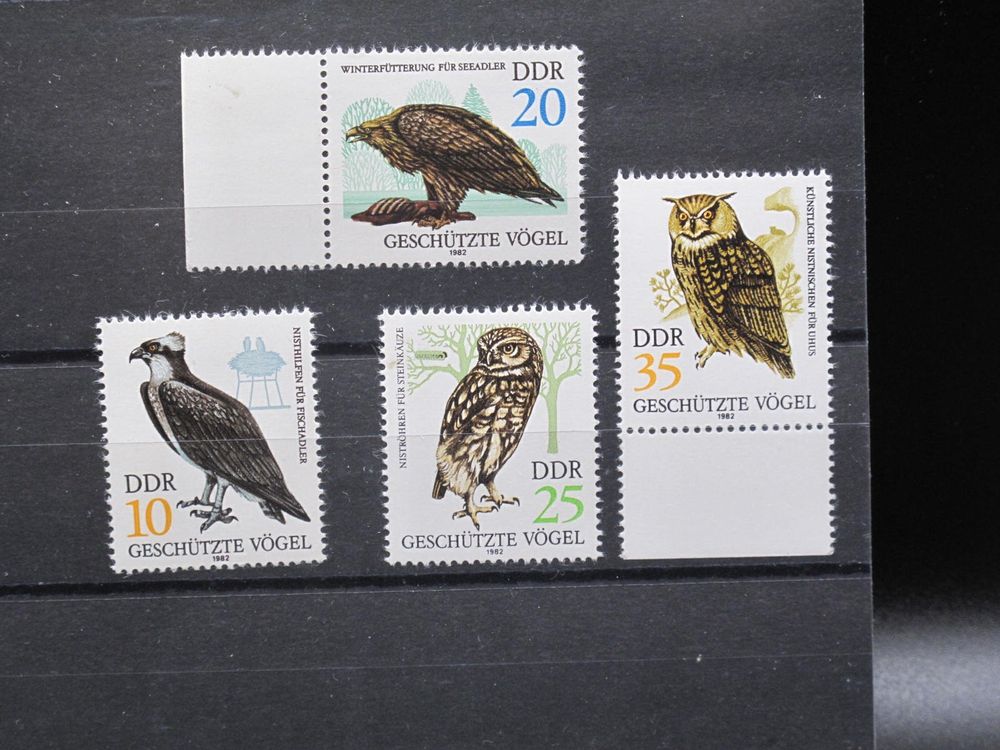DDR 1982 Geschützte Greifvögel ** (Gebraucht) in Wil SG für CHF 1 – mit Lieferung auf Ricardo kaufen