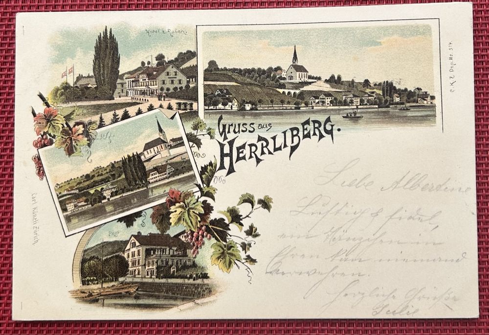 Gruss aus Herrliberg Litho (Gebraucht) in Horw für CHF 38 – mit Lieferung auf Ricardo kaufen