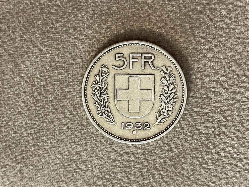 5 Franken 1932 Silbermünze | Kaufen auf Ricardo
