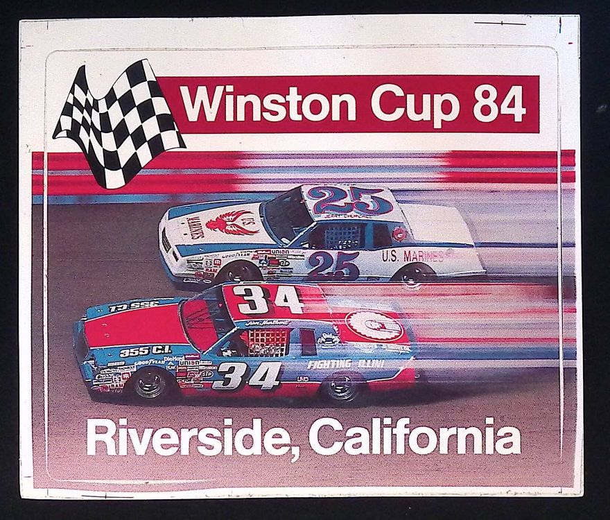 Winston Cup 84 Vintage 80er Jahre Aufkleber Auto (Neu (gemäss ...