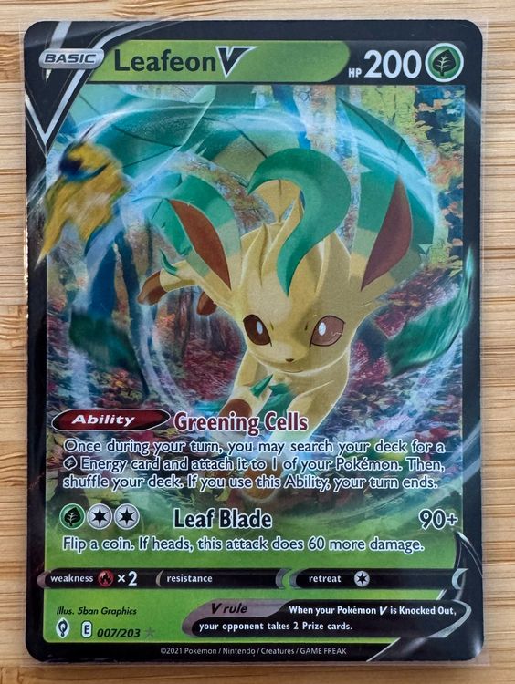 SET - Leafeon V #7 Pokemon Evolving Skies | Kaufen auf Ricardo