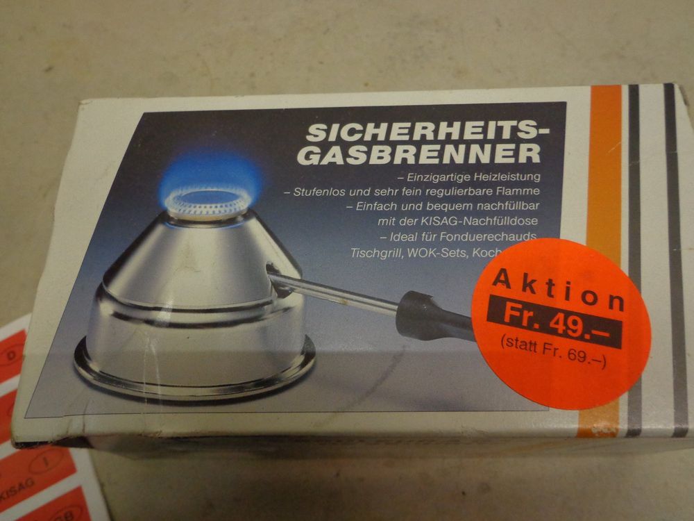 Kisag Sicherheitsgasbrenner zum nachfüllen | Kaufen auf Ricardo
