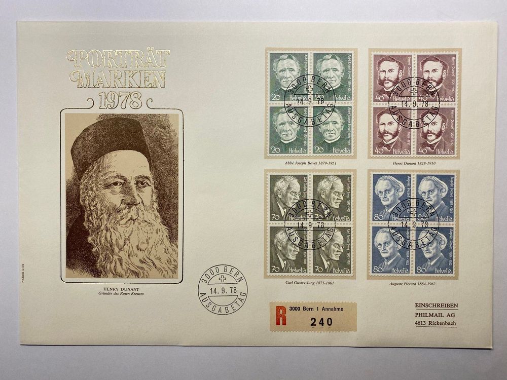 FDC Grossbrief Porträtmarken 1978 ET | Kaufen auf Ricardo