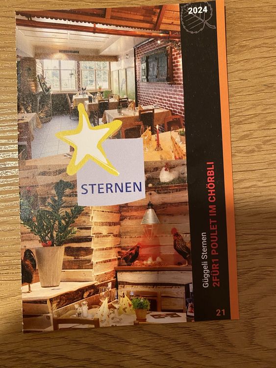 Poulet im Chörbli 2:1 Gutschein im Güggeli Sternen Bözberg (Neu (gemäss Beschreibung)) in ...