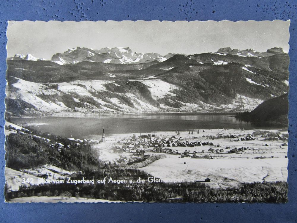 ZUGERBERG BLICK AUF AEGERI GLARNERALPEN (Antik) in Ettingen für CHF 1.95 – mit Lieferung auf ...