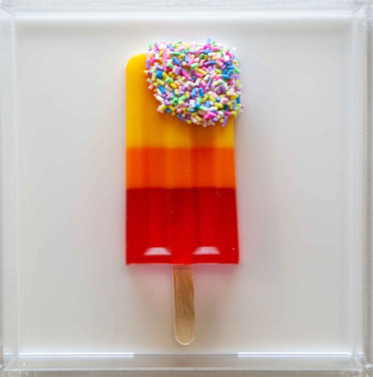Gemälde, Pop Art, Eis am Stiel , Resinart, Unikat (Neu und ...