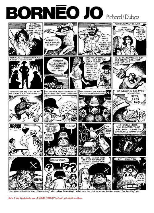 BORNEO JO - Pichard / Dubos Fan-Druck der Sonderseite (Gebraucht) in ...