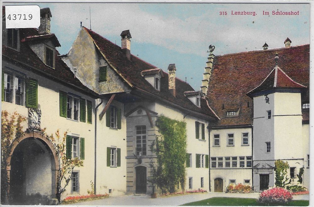 Lenzburg - Im Schlosshof - Litho (Gebraucht) in Ettingen für CHF 4 – mit Lieferung auf Ricardo ...