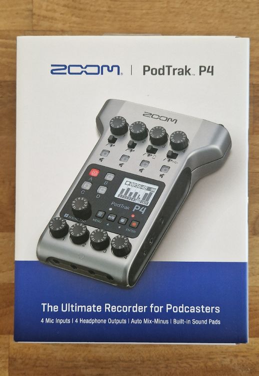 Zoom PodTrak P4 Podcast Recorder, neu! (Neu und originalverpackt) in ...