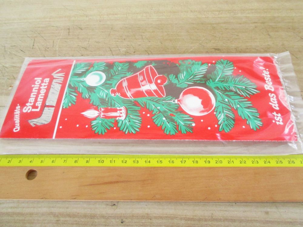 3 Stück Qualitäts Stanniol Lametta, 80er, original verpackt (Neu und ...