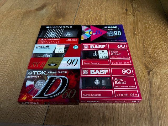 Kassetten Maxell SX II 90, TDK BASF Ferro Extra I, NEU K7 Ta | Kaufen auf Ricardo