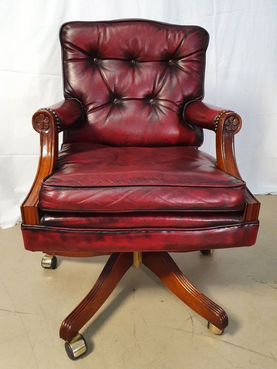 Englischer Leder Drehsessel in Rot (Gebraucht) in Au ZH für CHF 190 ...
