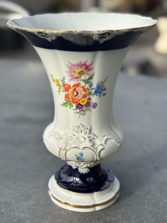 Antique Meissen Deutsche Porzellan Vase mit Blumen Dekor (Gebraucht) in Zürich für CHF 60 – mit ...