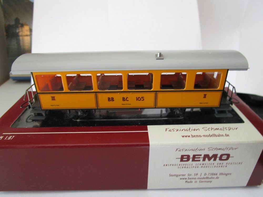Wagon voyageurs Bemo BC 105 Neuf Jaune (Neu und originalverpackt) in ...