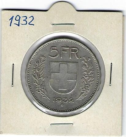 5 Franken 1932 | Kaufen auf Ricardo