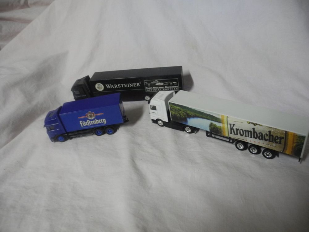 KONVOLUT 3 X BIER LKW'S NEUWERTIG 2 X MERCEDES - 1 X MAN (Neu (gemäss ...