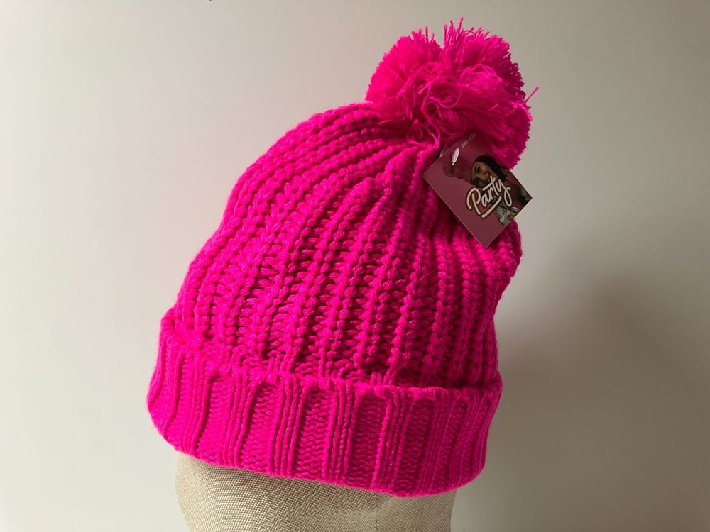 Luxus Damen Mutze Pink Bild