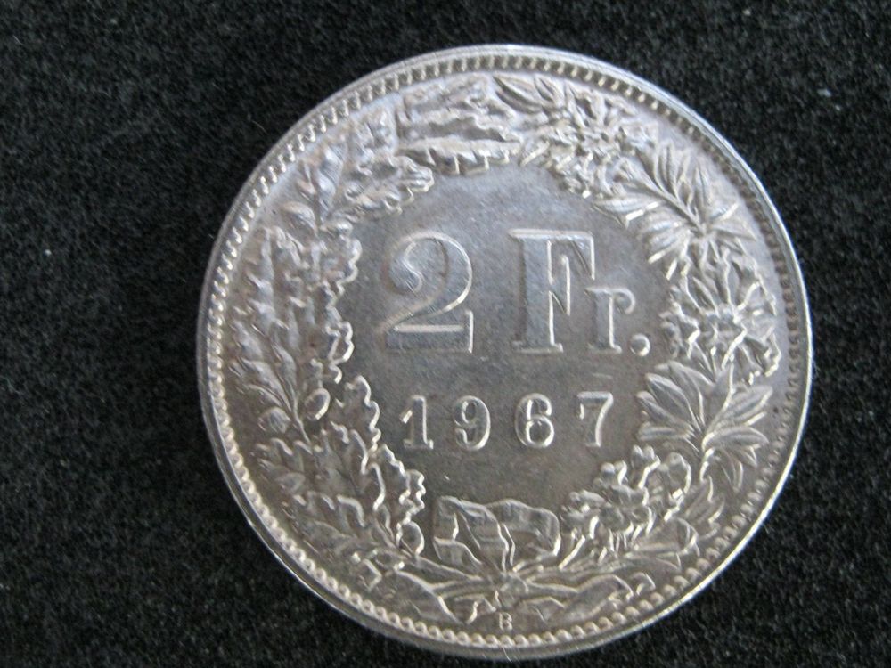 2 Franken 1967 Silber verdreht | Kaufen auf Ricardo