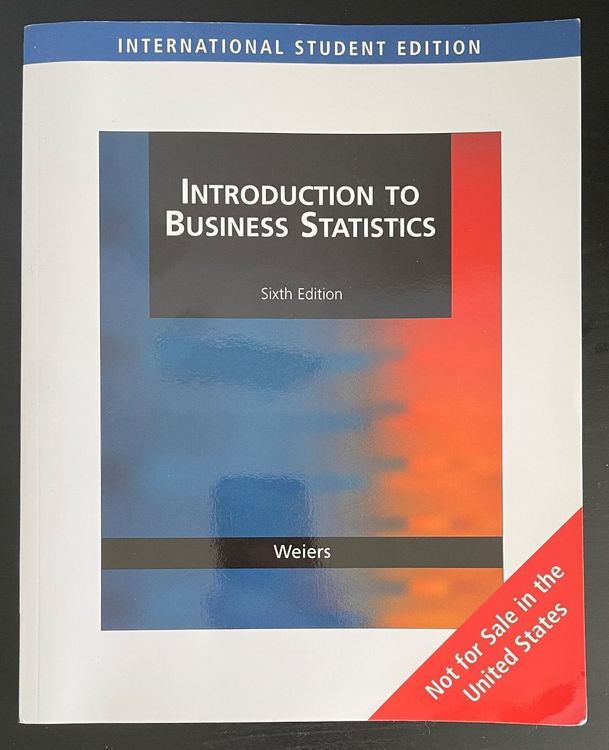 Buch - Ronald Weiers: Introduction to Business Statistics (Gebraucht ...