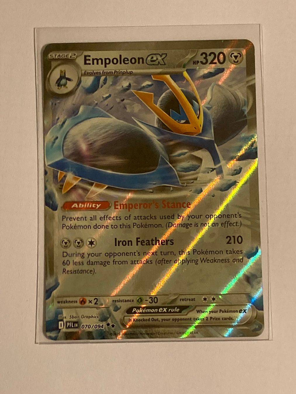 Pokemon PHANTASMAL FLAMES Empoleon ex 070 / 094 🇬🇧 EN (Neu (gemäss ...