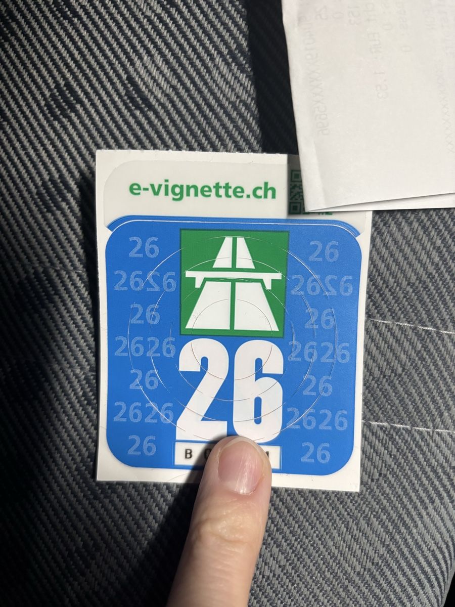 Schweizer Autobahn Vignette 2026 - Gültig bis Januar! (Neu (gemäss ...