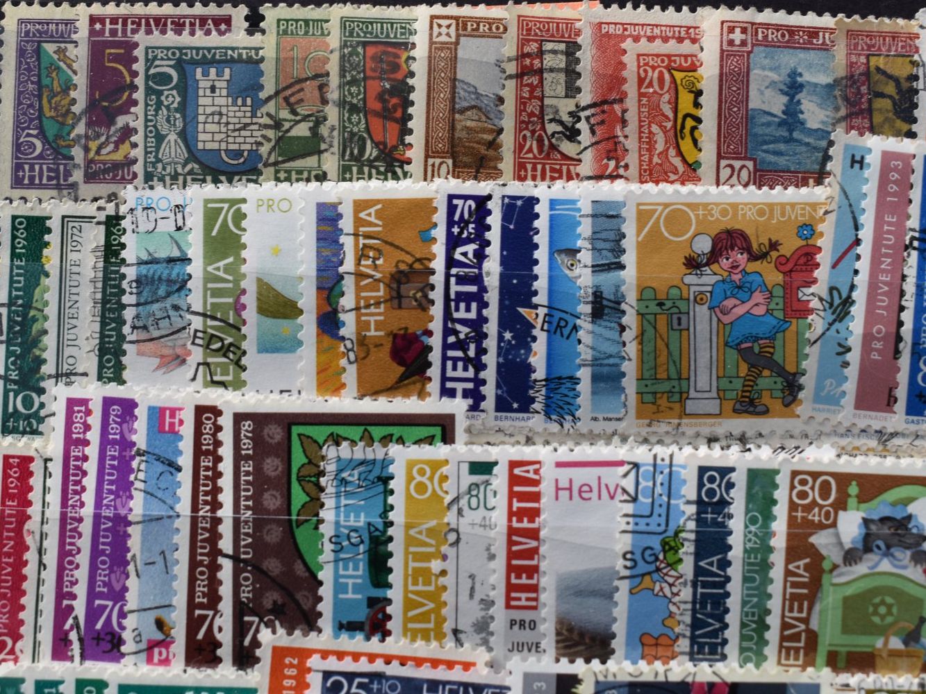 Mehr als 200 Pro Juventute Briefmarken B1401M (Gebraucht) in Bettingen ...