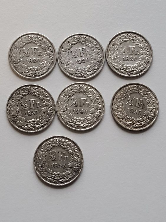 50 Rappen Silber Münzen (Gebraucht) in Altstätten SG für CHF 10 – mit Lieferung auf Ricardo kaufen