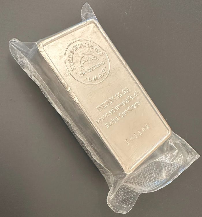 Indium 1 kg Barren Edelmetall Wertanlage (Neu und originalverpackt) in ...