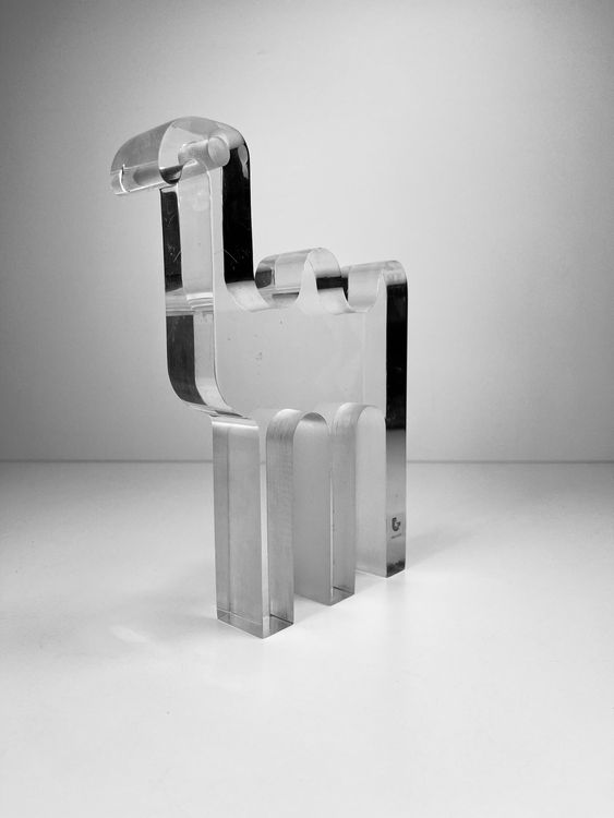 Lucite/Acrylglas Kamelfigur – SILVIO RUSSO für GUZZINI, 70er (Gebraucht ...
