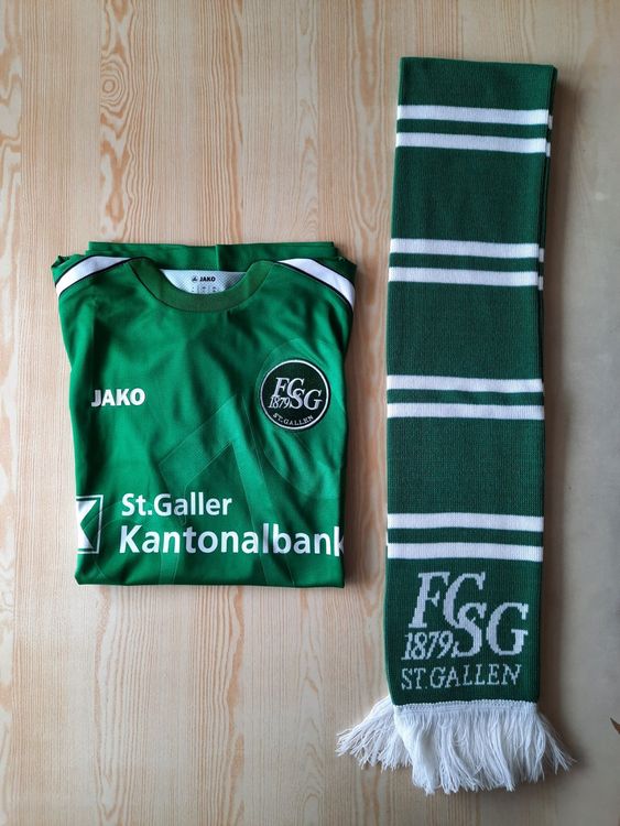 FC St. Gallen (FCSG): Trikot, Gr. XL & Schal (Neu (gemäss Beschreibung ...