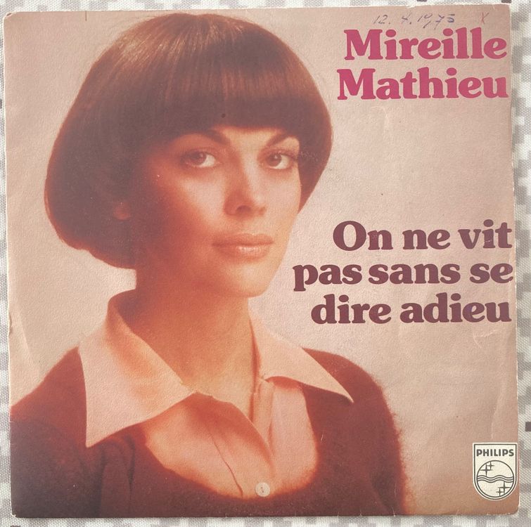 MIREILLE MATHIEU - ON NE VIT PAS SANS SE DIRE ADIEU | Kaufen auf Ricardo