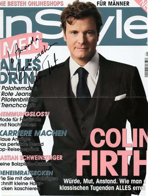 Original Autogramm von Colin Firth (Gebraucht) in Niedergösgen für CHF ...