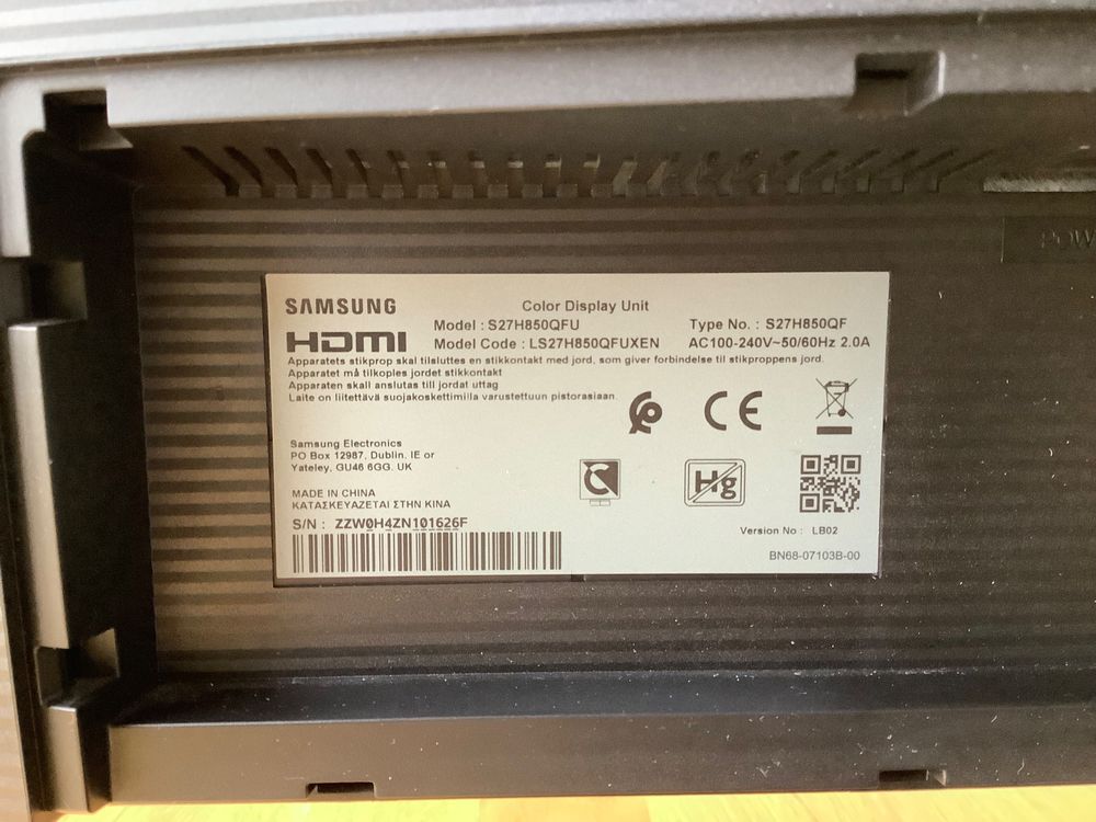 Samsung Monitor S27H850 27" | Kaufen auf Ricardo