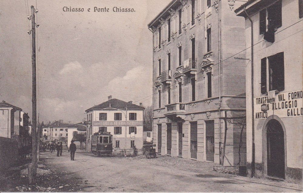 AK Chiasso e Ponte Chiasso. Tram per Como, RARA 1908 (Gebraucht) in ...
