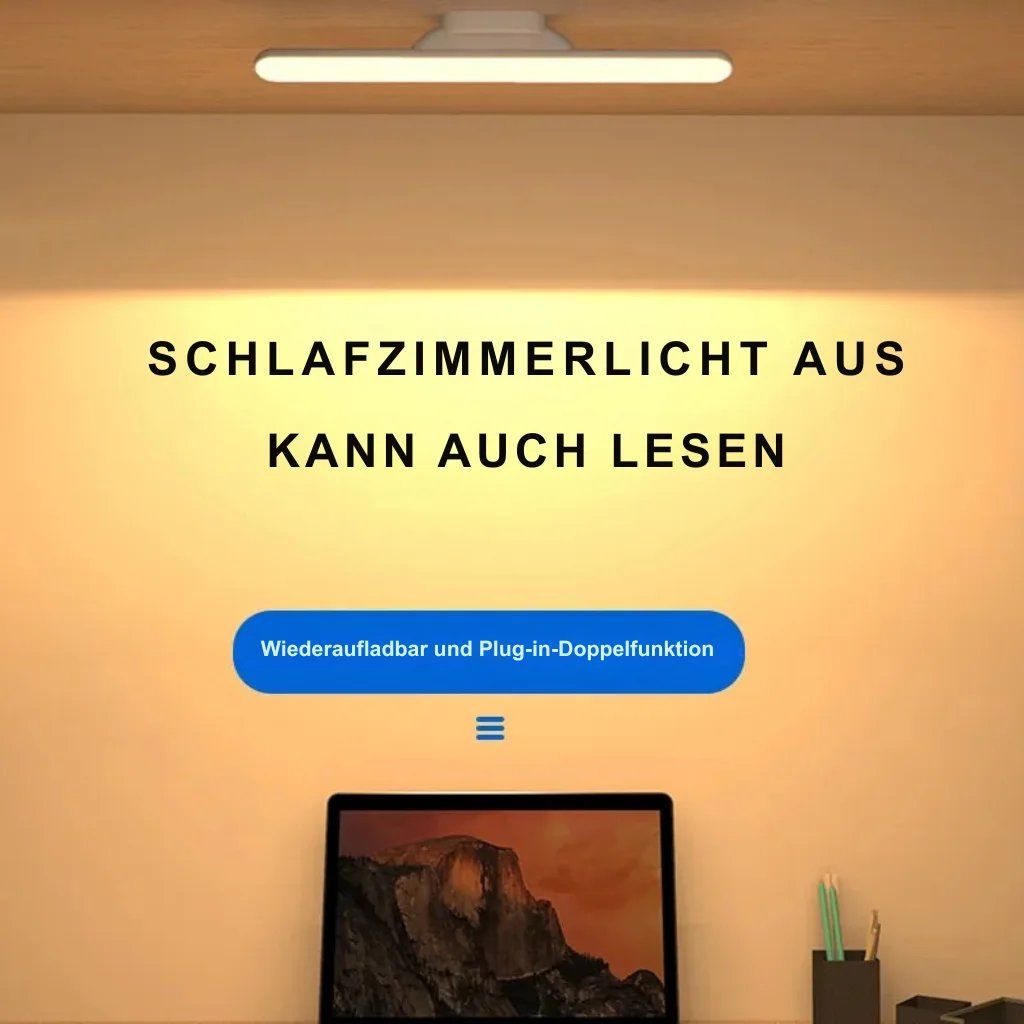 Kabellose Touch LED Schreibtischlampe mit Akku Nacht XL (Neu und ...