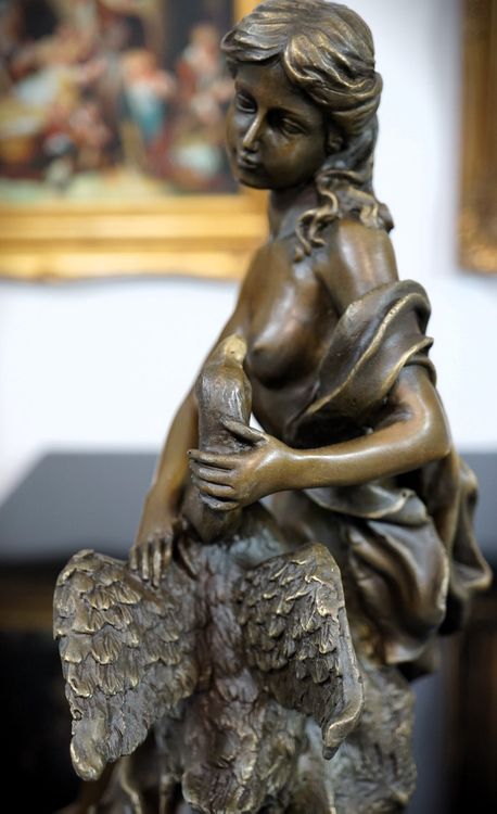 BRONZE SKULPTUR GRIECHISCHE MYTHOLOGIE SIGNIERT 10kg SCHWER (Gebraucht) in Vettweiß für CHF 352 ...