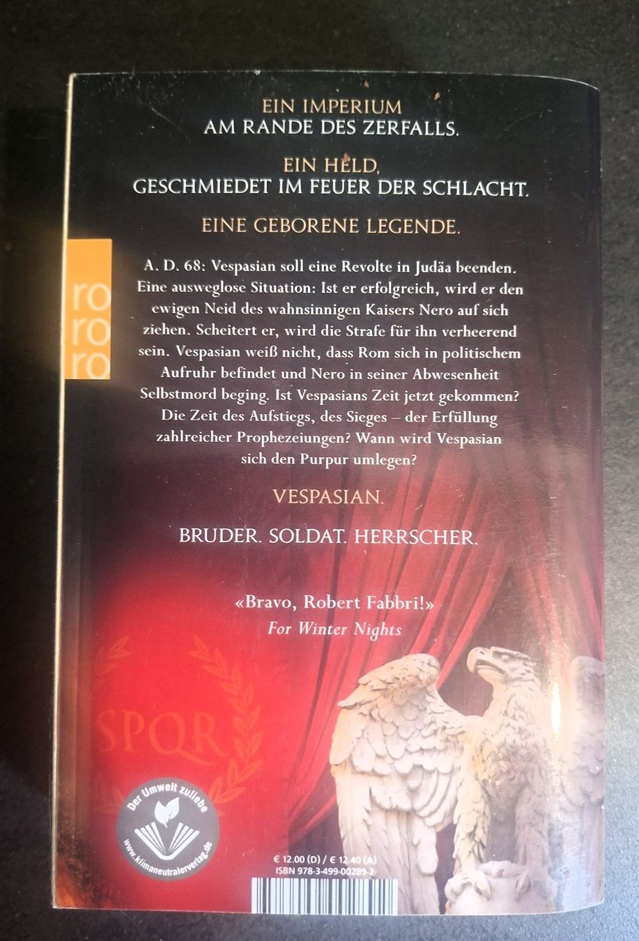R. Fabbri VESPASIAN Kaiser von Rom (Roman) (Gebraucht) in Jegenstorf ...