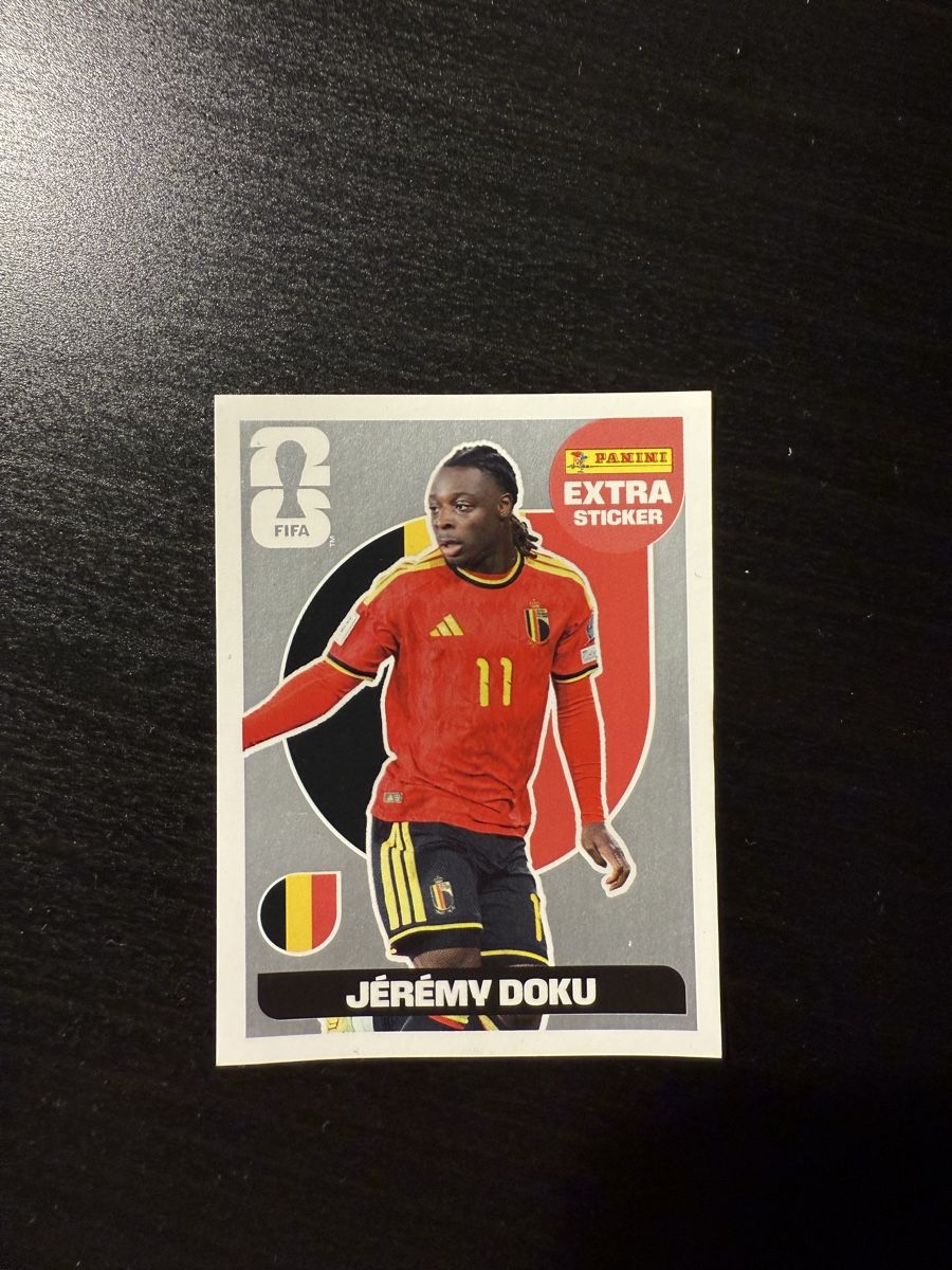 Panini Extra stickers silver 2026 - Jérémy Doku - (Neuf (Voir ...