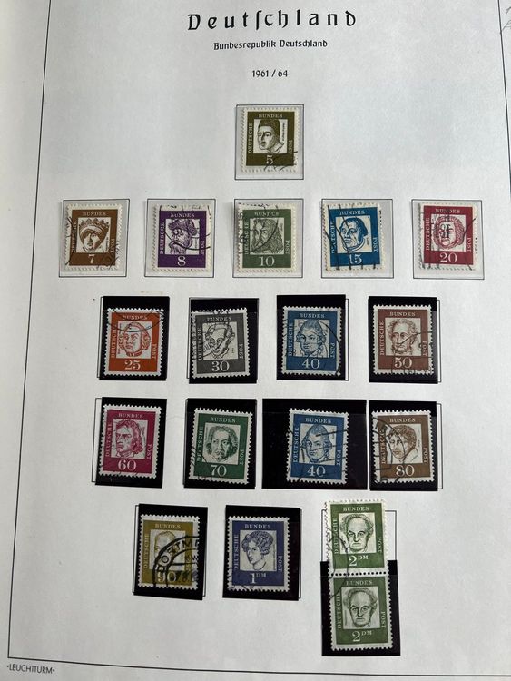 18 timbres oblitérés 1961/64 Allemagne selon photo (Gebraucht) in ...