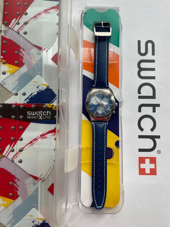 Swatch Uhr Chrono Dark Blue | Kaufen auf Ricardo